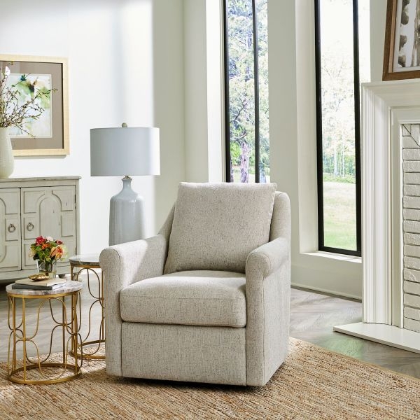LANDCASTER PEBBLE ACCENT CHAIR | Adcock Furniture & Design
